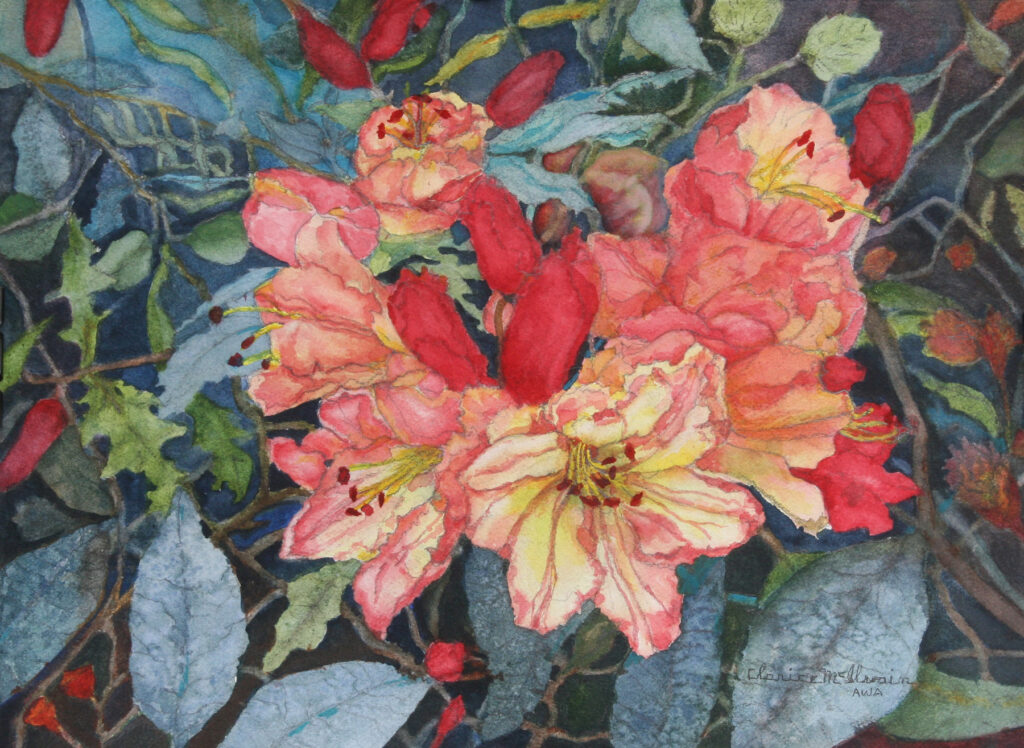 Clarice McIlvain – Azalea Cluster – Arizona Watercolor Association Inc.